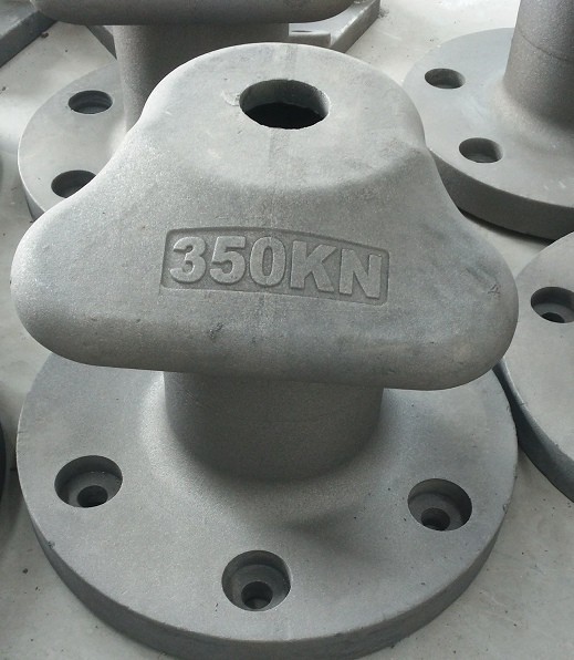 350 KN Carbon Iron Marine Mooring Components T Head Dock Bollards